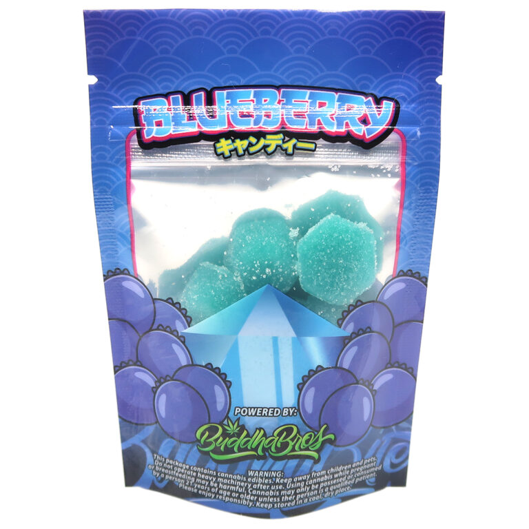 Buddha Bites THC Infused Gummies 600mg - Blueberry - Get Bud Online USA