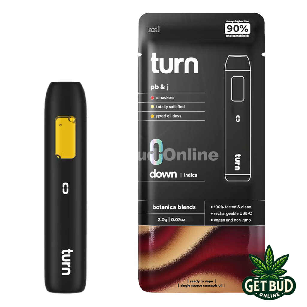 Turn Botanica Blends 🍃 2g Disposable Vape - PB & J - Get Bud Online USA