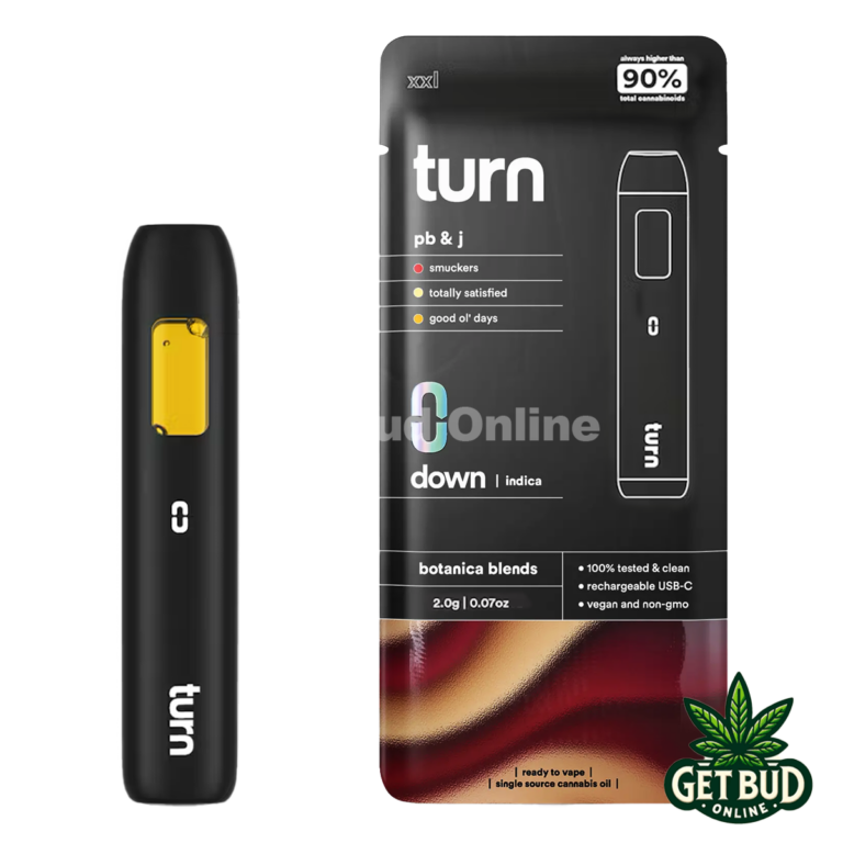 Turn Botanica Blends 🍃 2g Disposable Vape - PB & J - Get Bud Online USA