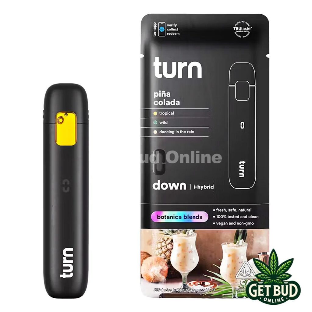 Turn Botanica Blends 🍃 2g Disposable Vape - Pina Colada - Get Bud ...