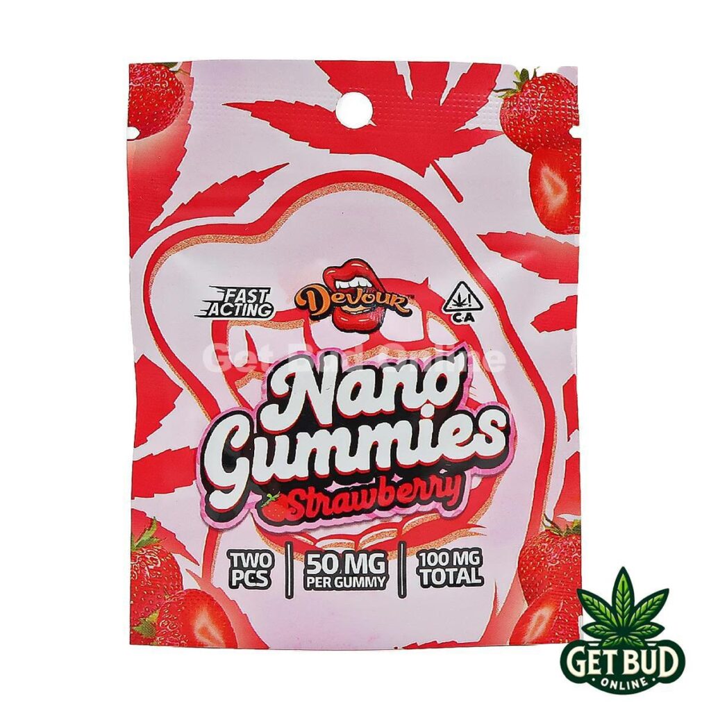 Devour 100mg Nano Gummies - Strawberry - Get Bud Online USA